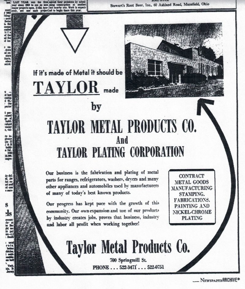 About - Taylor Metal Products
